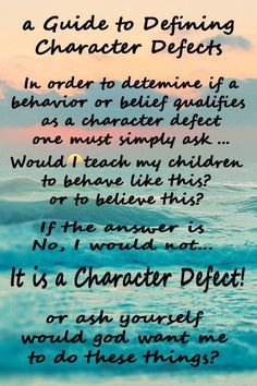 Character Defects – Site Title